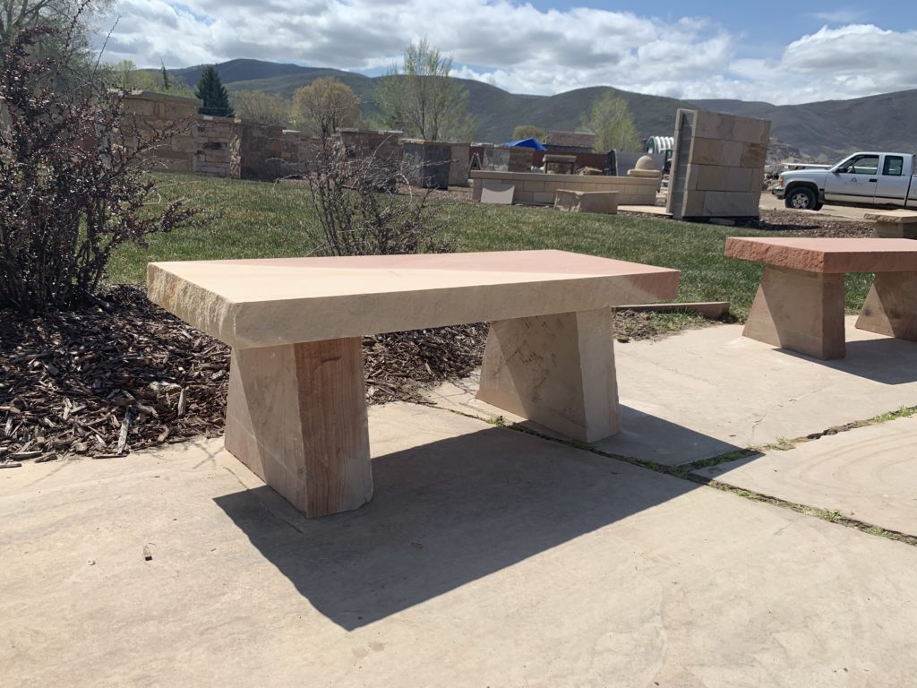 Sustainable Natural Stone Benches - Delta Stone Products