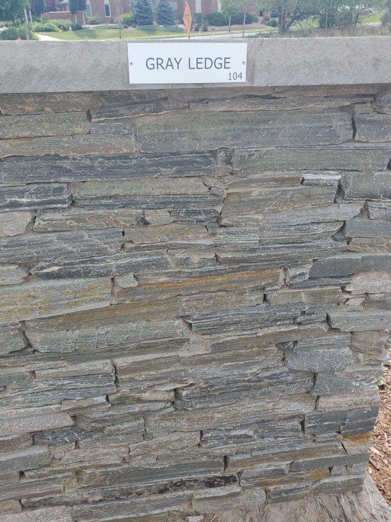 Column #43, #104; Gray Ledge - Delta Stone Products
