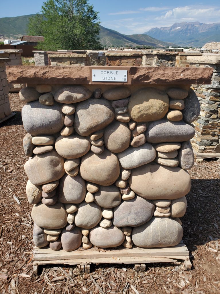 Column #49, #50; Cobblestone River Stone - Delta Stone Products