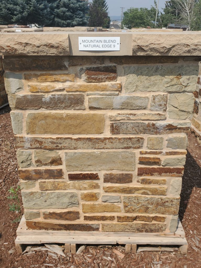 Column #9; Mountain Blend Natural Edge - Delta Stone Products